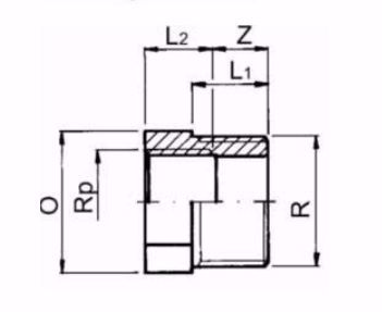 . RIDUZIONE FILETTATA M/F IN PVC-U