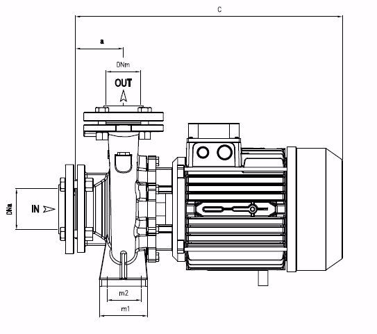 FORAS MN32-160C V.380 ELETTROPOMPA CENTRIFUGA NORMALIZZATA | LP Shop